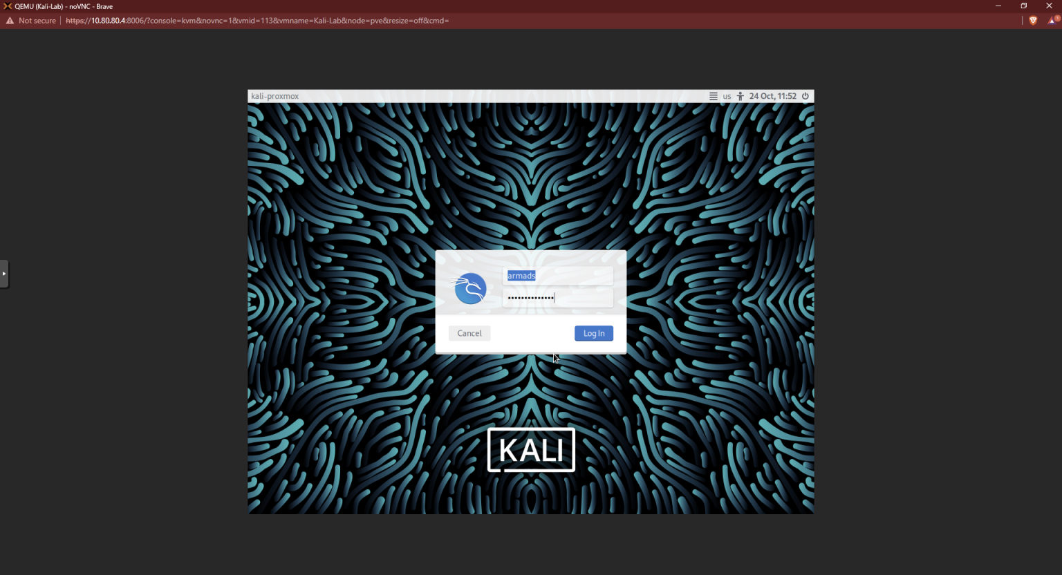 Installing Kali Linux in Proxmox – William Roberts